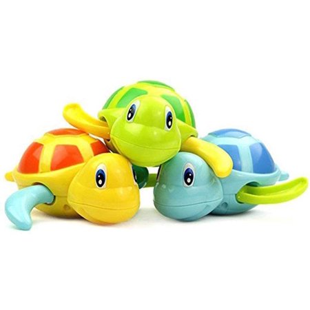 3 Pieces Swimming Animal Bath Toys, Baby Bathing Turtle Toy, Water Toys ...
