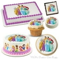 Disney Princesses Edible 1/4 Sheet Cake topper - Can also be used on a ...