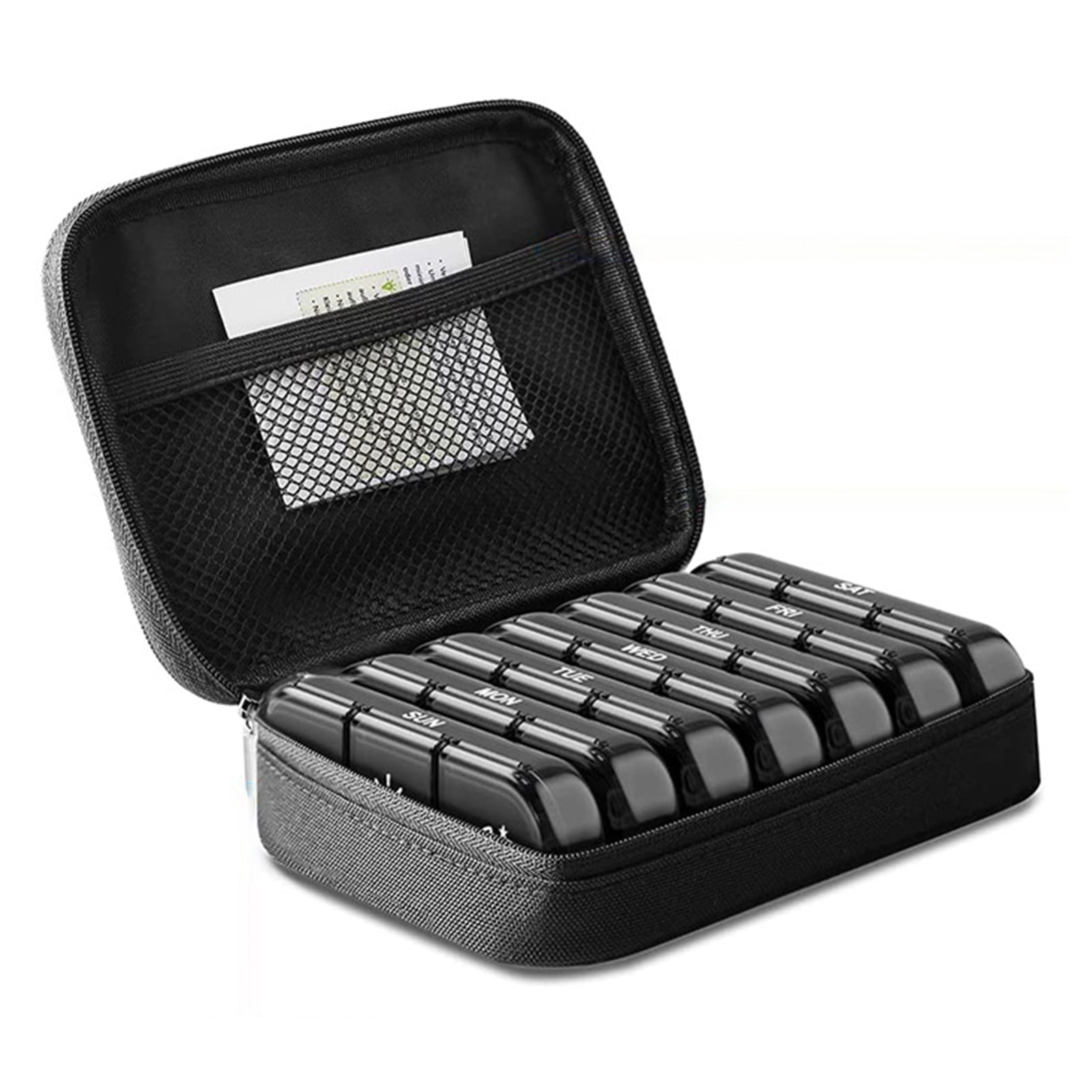 Kripyery 21-compartment Pill Box Independent Division Blackout-design ...