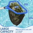 SUNALLY Professional Pool Net, Heavy-Duty Leaf Skimmer, Telescopic EZ ...