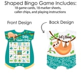 Big Dot of Happiness Let's Hang - Sloth - Picture Bingo Cards and ...