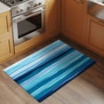 Blue Ocean Bathroom Mats 2x3 FT, Non Slip Small Kitchen Mat, Beach Blue ...