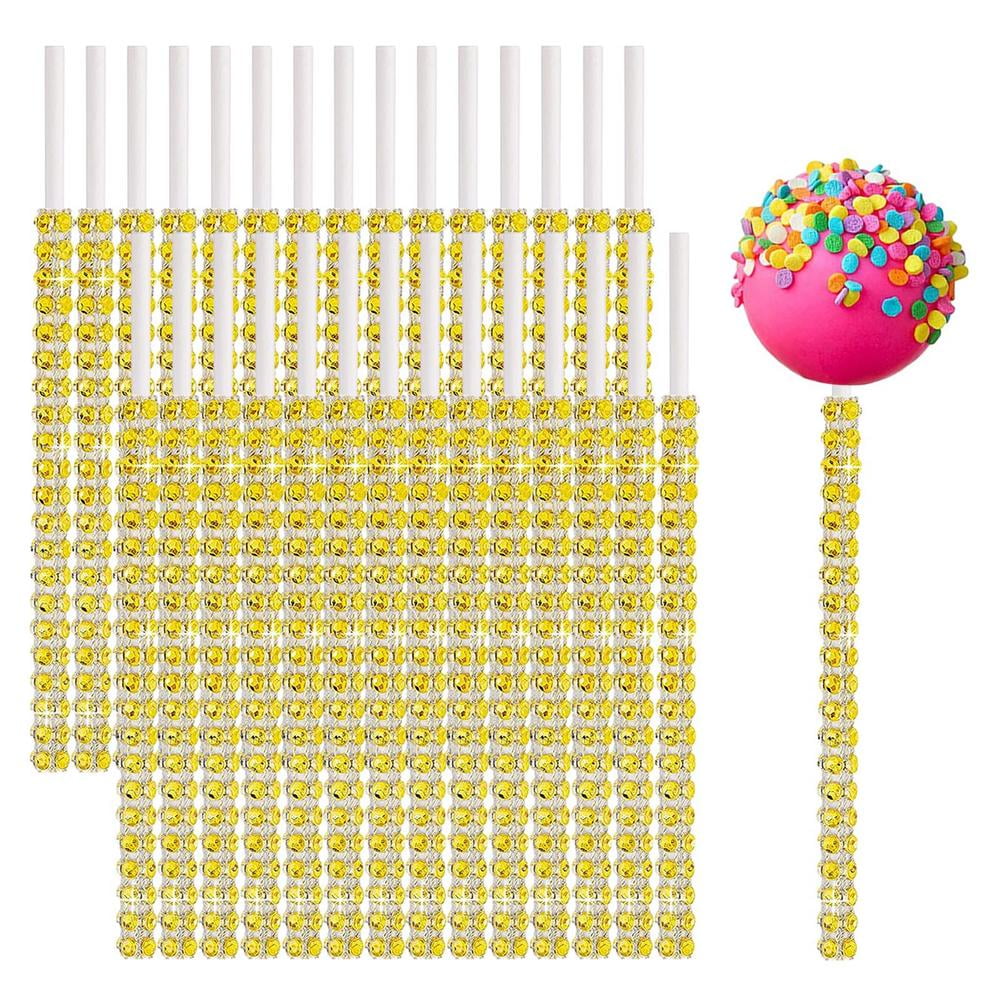 Bling Candy Apples Sticks | 30Pcs Bling Cake P op Paper Sticks Set ...