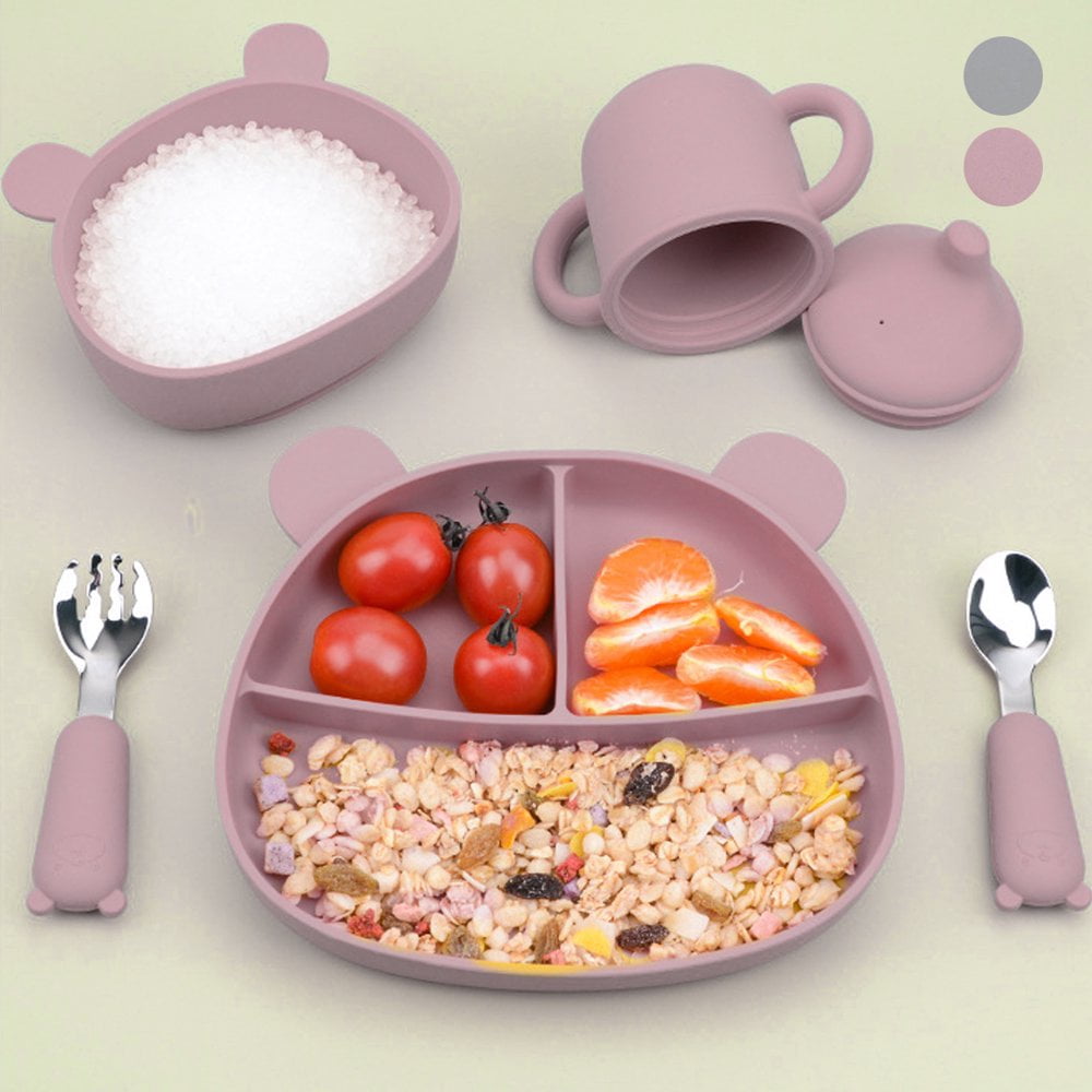 Click here for Amerteer 5 Pcs Silicone Baby Feeding Set Infant Di... prices