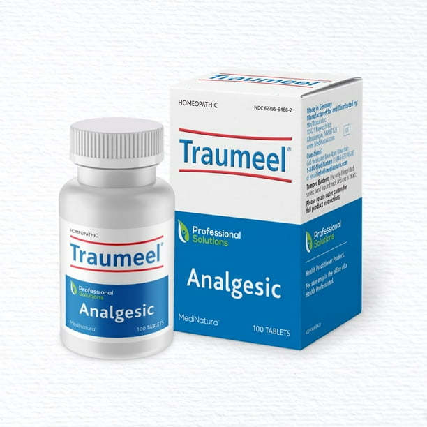 Traumeel Analgesic Tablets, Natural Homeopathic Pain Relief, 100 ...