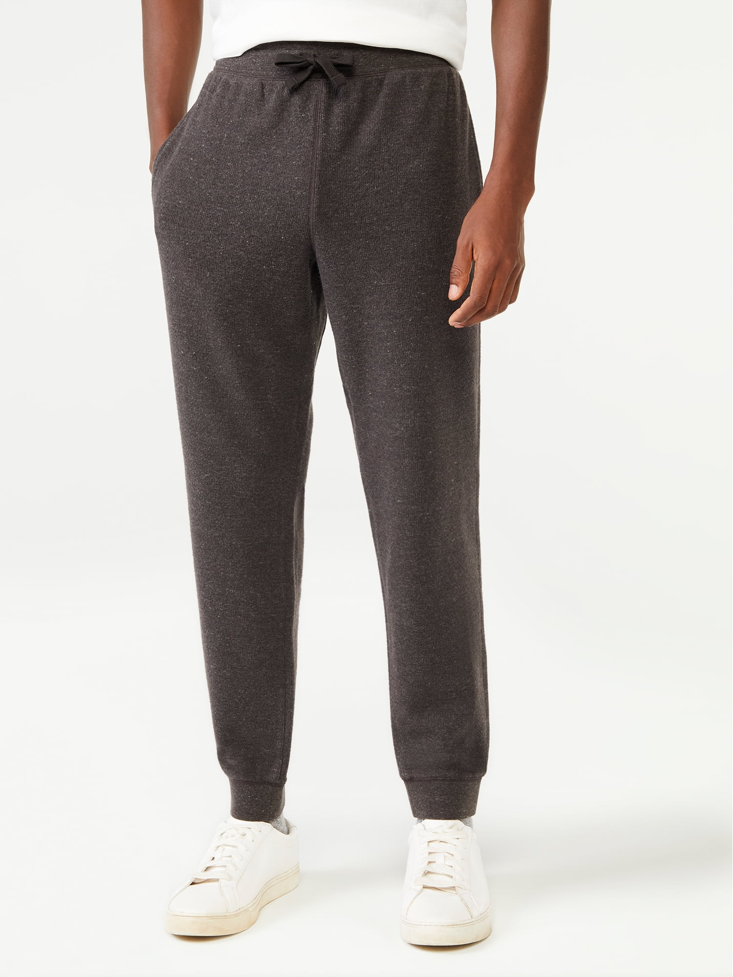 Free Assembly Men's Jacquard Rib Sweatpants - Walmart.com