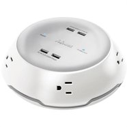 Sensio Pop-Up Power and Charging Station with 3-Socket and 2-USB Outlet ...