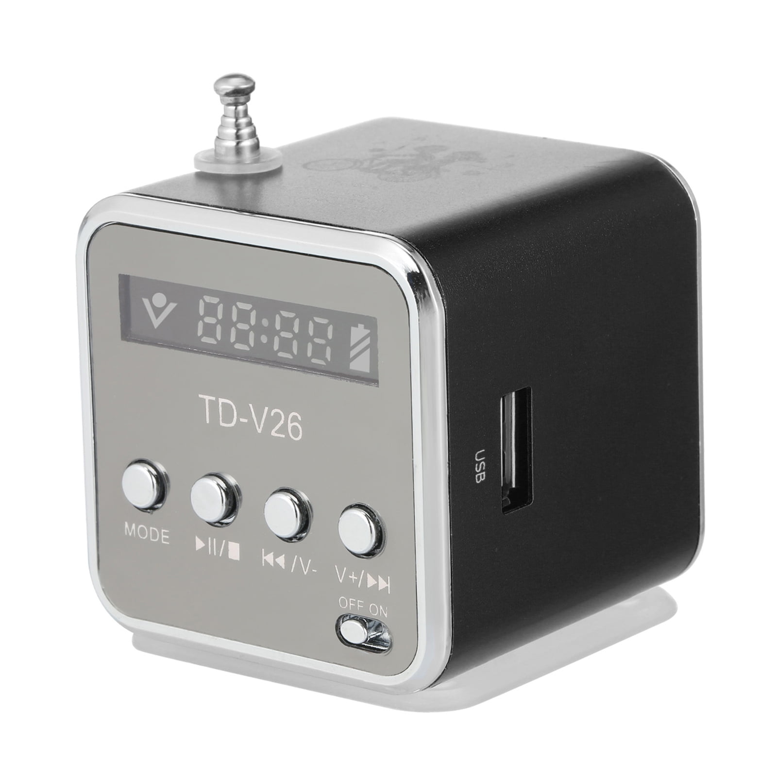 Mini Bocina de 3.5 mm, reproductor portátil de MP3 Radio FM ...
