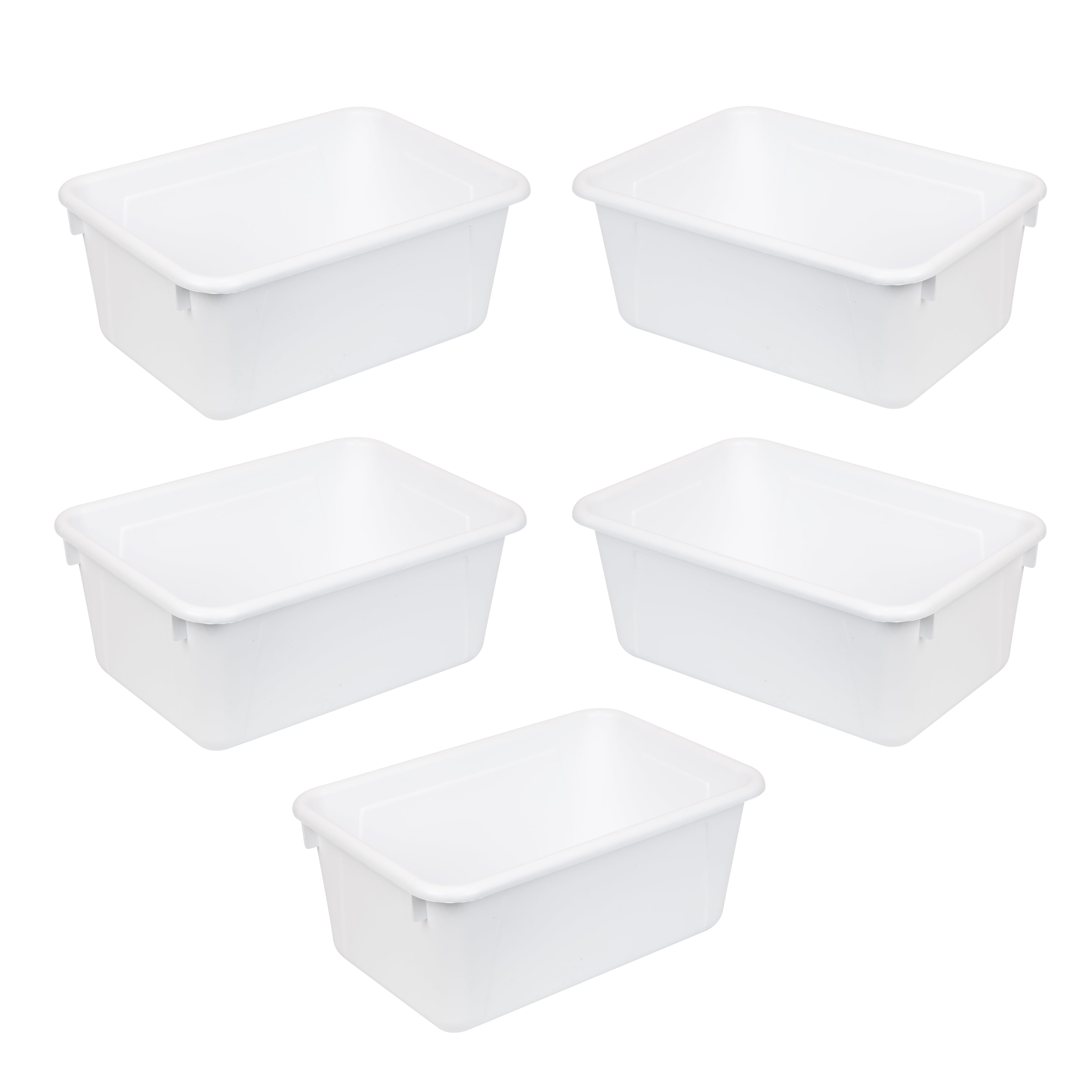 Pen+Gear Plastic Small Cubby Bin, Craft and Hobby Storage, Arctic White ...