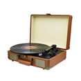 Vinyl Record Player Electric Phonograph Gramophone Speaker Leather Box ...