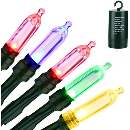 Battery String Lights 33ft 100 LED Battery Operated String Lights with ...