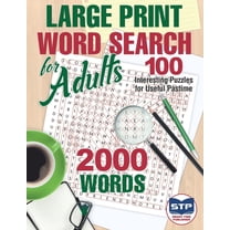 Big Large Set 4 in 1. (Adults Edition) Large Print Word Search for ...