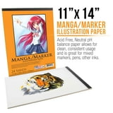 U.S. Art Supply 11x14 Manga-Marker Paper Pad, 60lb, 24 Sheets, Pack of ...