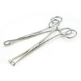 Pack of Two Piercing Forceps One septum forceps and One slotted metal ...