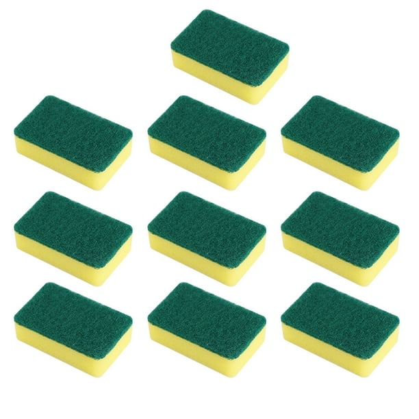 10 pieces of dishwashing sponge, high-density sponge, kitchen cleaning ...