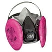 3M Industrial Reusable Half-Face Respirator, Dust Smoke Respiratory Gas ...