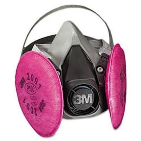 3M Half Facepiece Reusable Respirator, Medium, Gray, NIOSH Mask ...