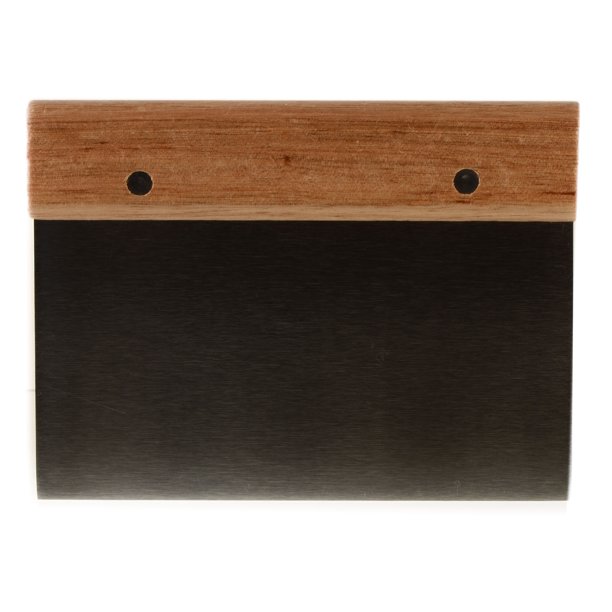 [6 PACK] Stainless Steel Dough Scraper with Wooden Handle - Dough ...