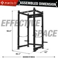 "Mikolo Monster Series Power Rack Cage, 3"" x 3"" Commercial Squat Rack ...
