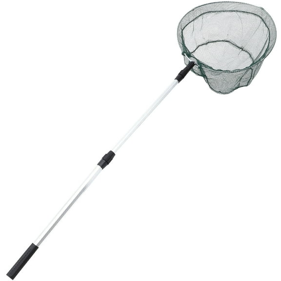 NEWEEN Telescoping Rubber Fishing Net, Collapsible Sturdy Pole Handle ...