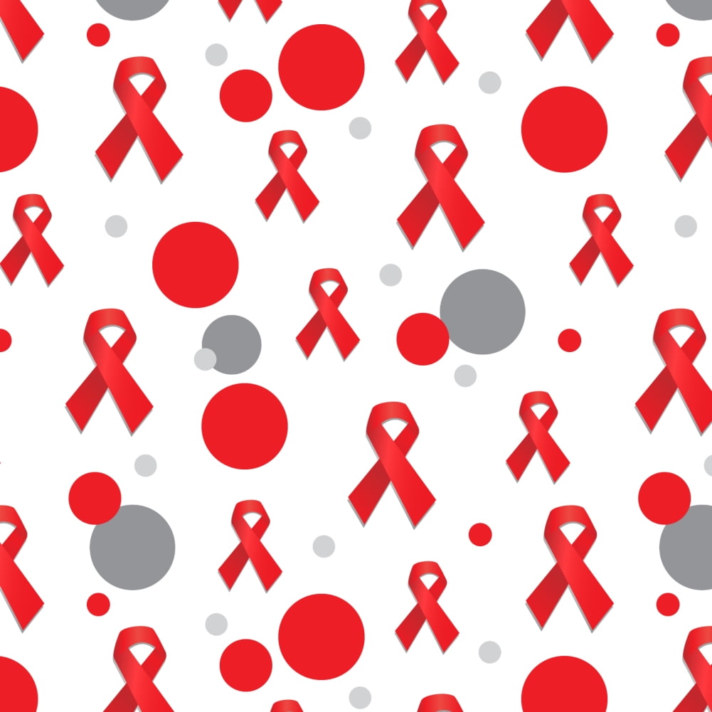 Red Awareness Ribbon Drug Free HIV AIDS Premium Gift Wrap Wrapping ...