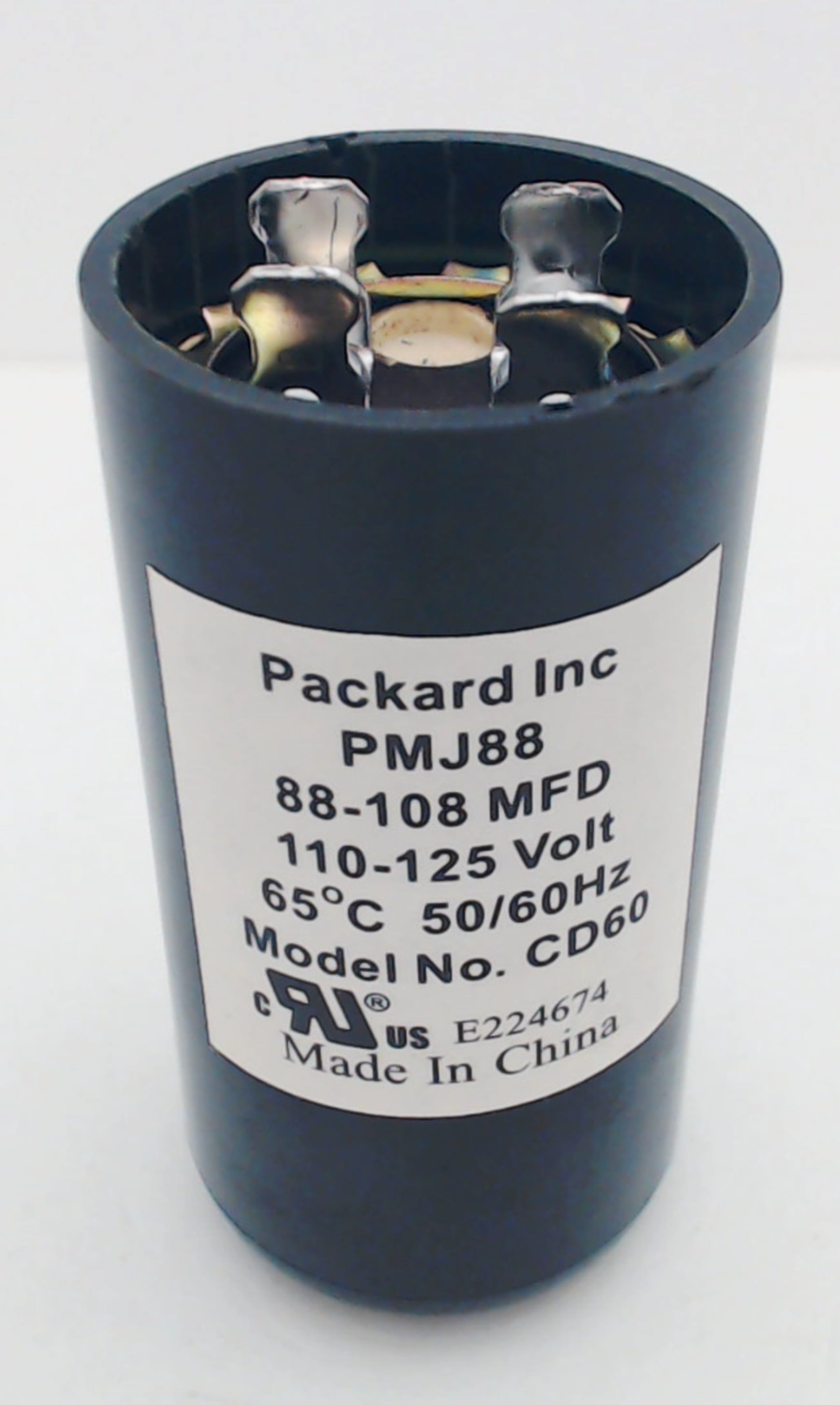 PMJ88, Packard Start Capacitor, Round, 88-108 Mfd., 110-125 Volt ...