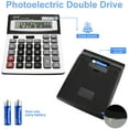 Desk Calculator 12 Digit Extra Large LCD Display, Touch Comfortable ...