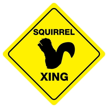 Squirrel Crossing Sign - Walmart.com