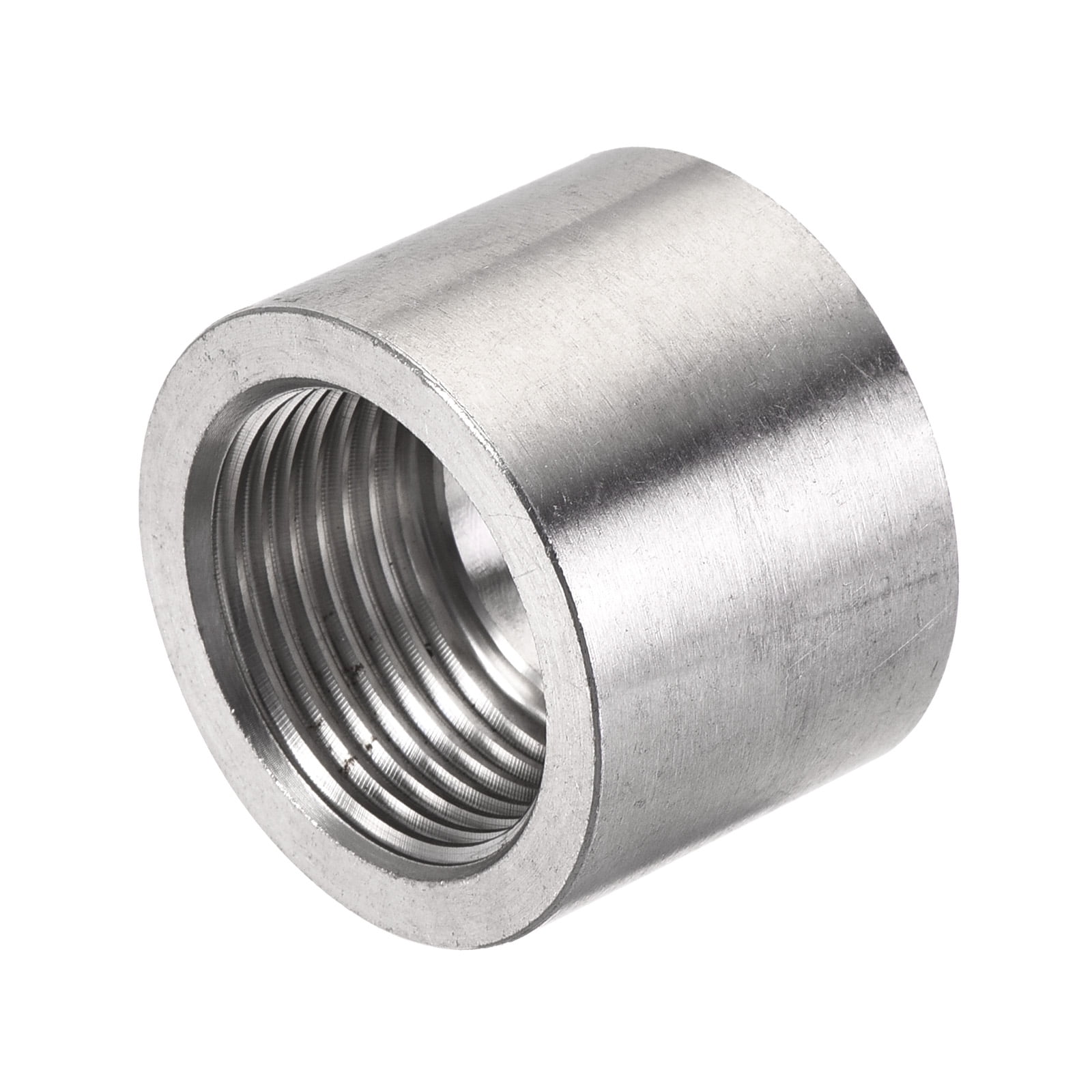 Uxcell 304 Stainless Steel 3/4 NPT Female Half Threaded Weldable Weld ...