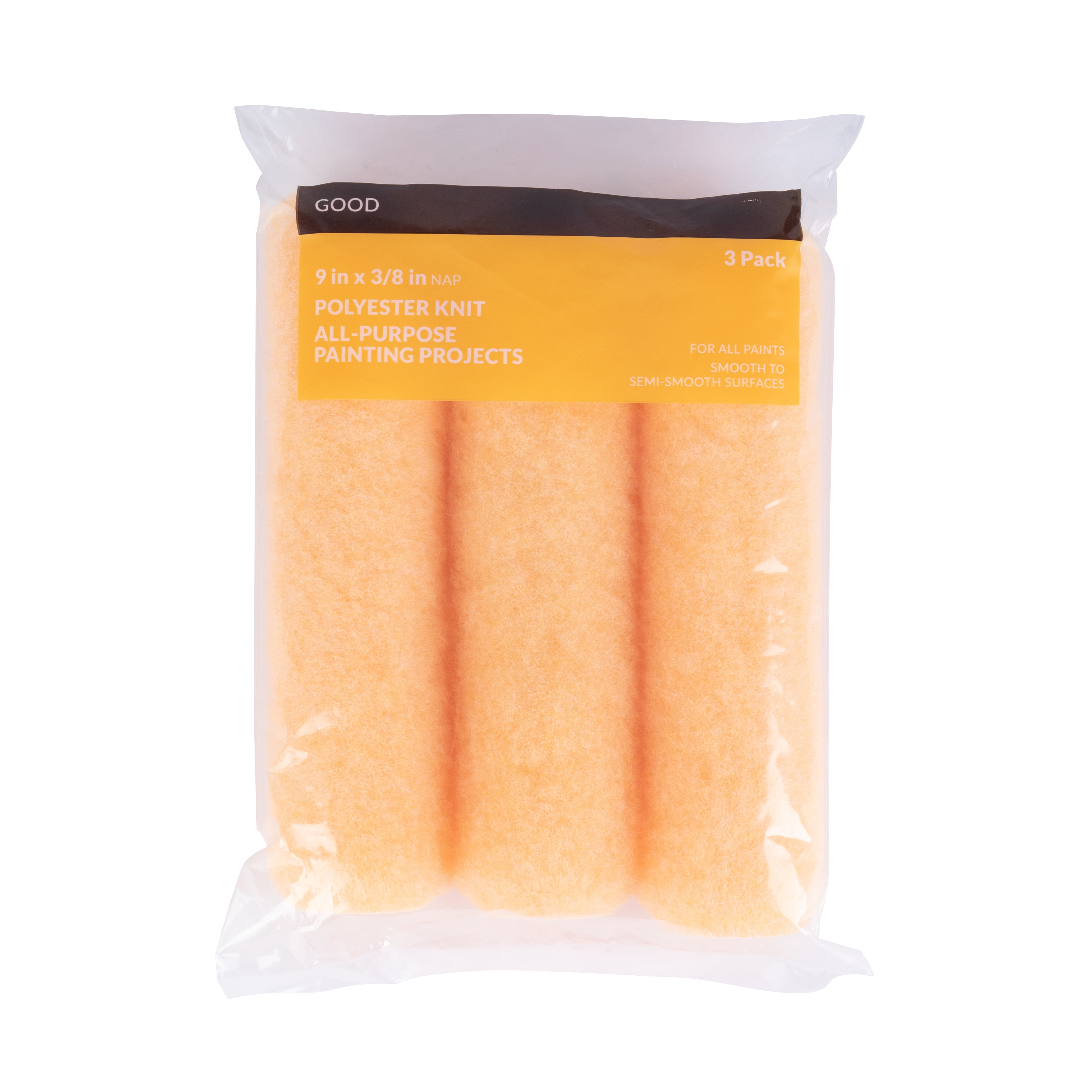 Good 9 x 3/8 in. Knit Polyester Roller Cover, 3 Pack - Walmart.com