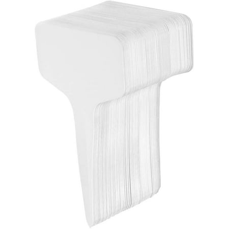 100 Pieces T-Shape Plastic Plant Plugs Labels Labeling Plant Signs ...