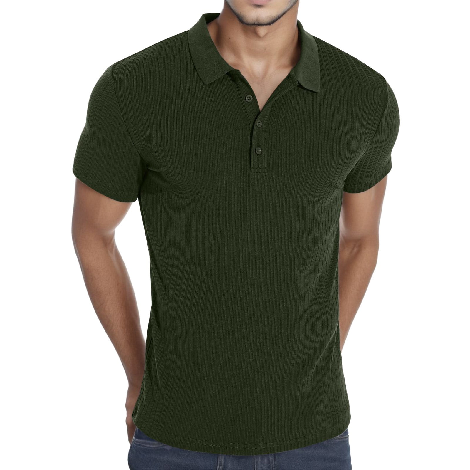 Click here for Ketyyh-Chn99 Shirts For Men Solid Color Short Slee... prices