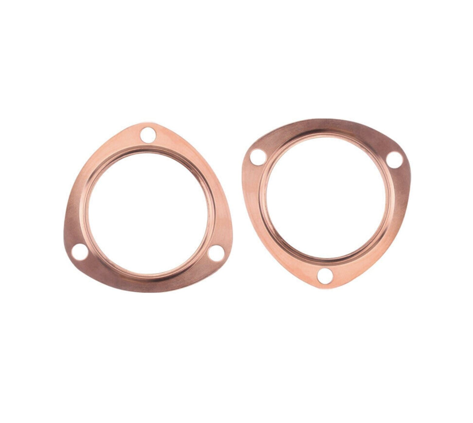 2 x 3" Inch Copper Header Exhaust Collector Gaskets Flanges Universal 3 ...