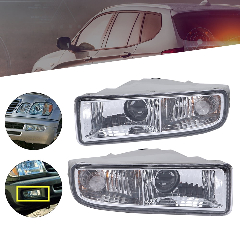 Miumaeov Front Bumper Fog Light Pair for Lexus LX470 1998-2007 with ...