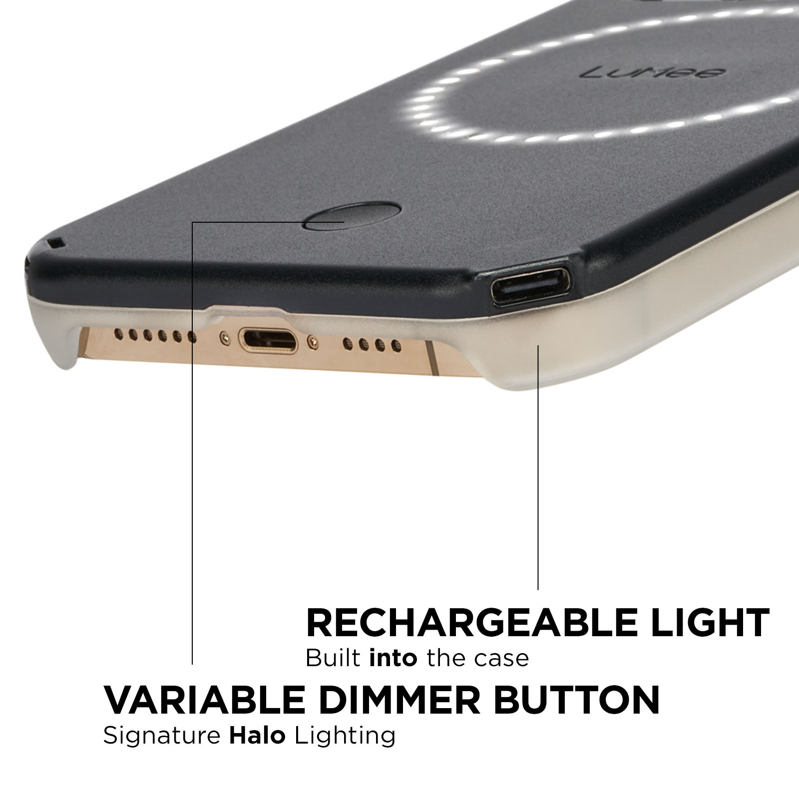 Buy LuMee Halo Light Up Selfie Case for Apple iPhone 13 Pro Max - Matte ...