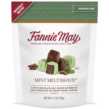 Fannie May Mint Meltaways Gift box 11.5 oz. - Walmart.com