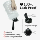 2 Liter Water Bottles - Big Water Jugs - 2.2L 74oz LeakProof - Clear ...