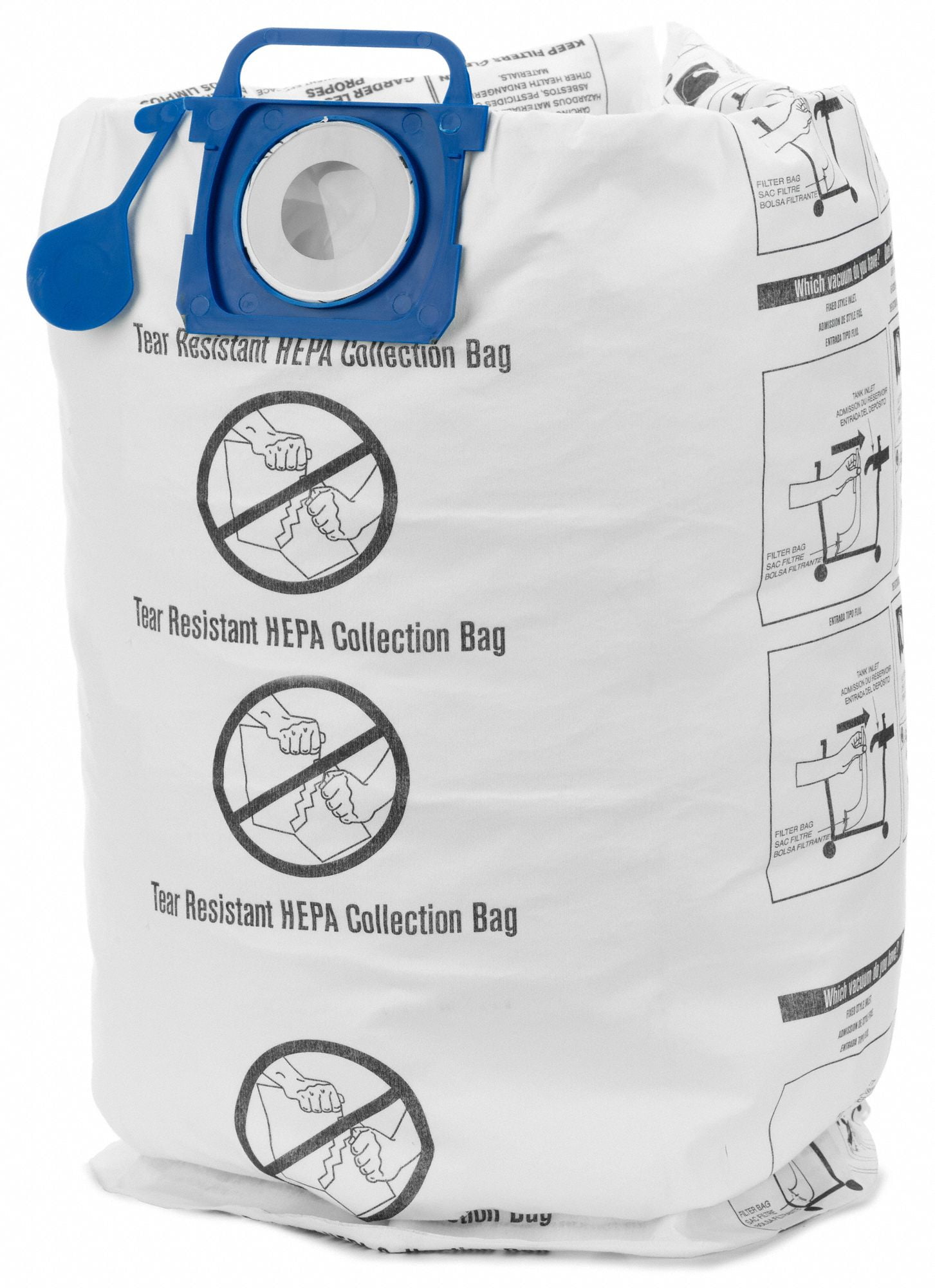 Shop-Vac Vacuum Bags,Non-Reusable,Dry,Cloth,PK2 9021833 - Walmart.com