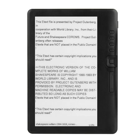 Unatoiry E-book Reader 7-inch E-book HD Tablet MP3 Music Player ...