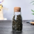 300ml Clear Glass Beverage Carafe with Natural Cork Lid, Easy Clean ...