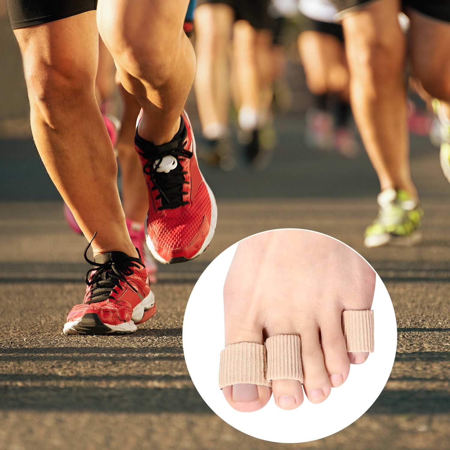 VONTER Toe Cushion Tube Toe Tubes Sleeves Soft Gel Corn Pad Protectors ...
