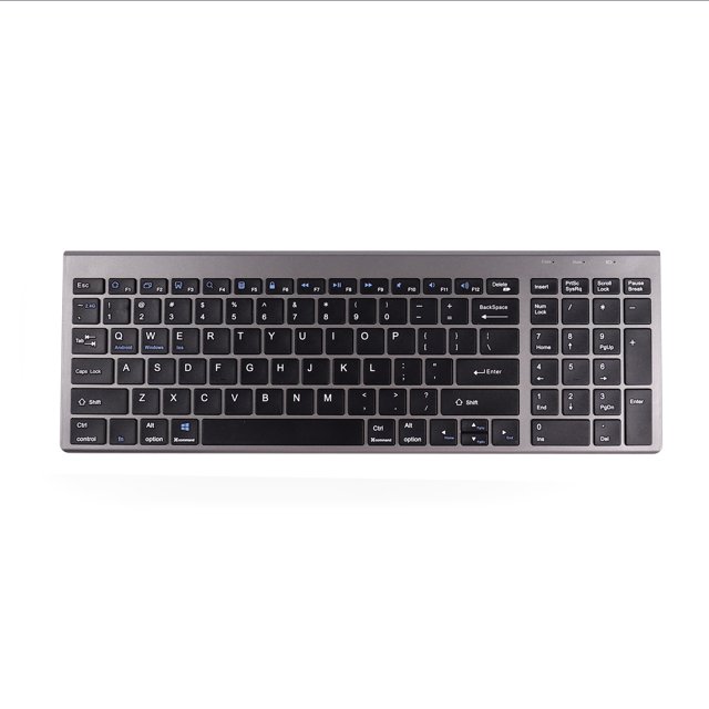 Dpisuuk Wireless Keyboard, Rechargeable Silent Full-Sized Computer ...