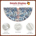 Christmas Tree Skirt - Paisley Floral Branches Halloween Tree Skirt ...