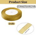 2Rolls Glitter Metallic Ribbon Sparkle Ribbon for Gift Boxes Package ...
