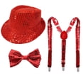 3 Pcs Set Glitter Performance Props, Shiny Stage Show Outfits, Pre Tied ...