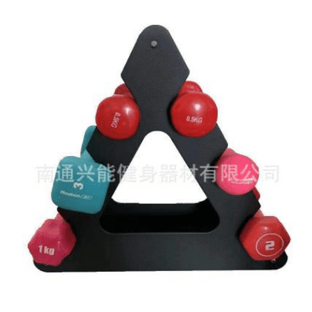 Dumbbell Rack, Triangle Shape Three-tier Compact Design Free Weight ...