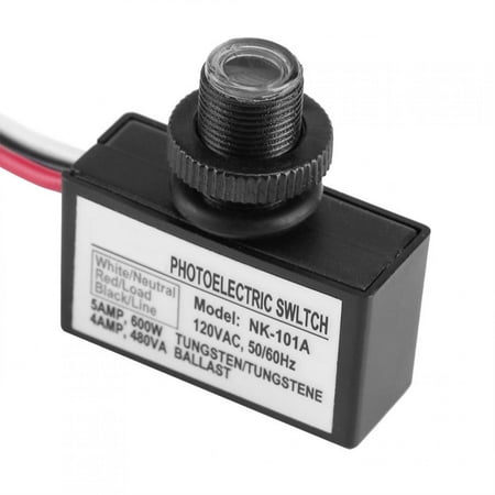 Tbest 120VAC Light Sensor Control Automatic On/Off Photoelectric Switch ...