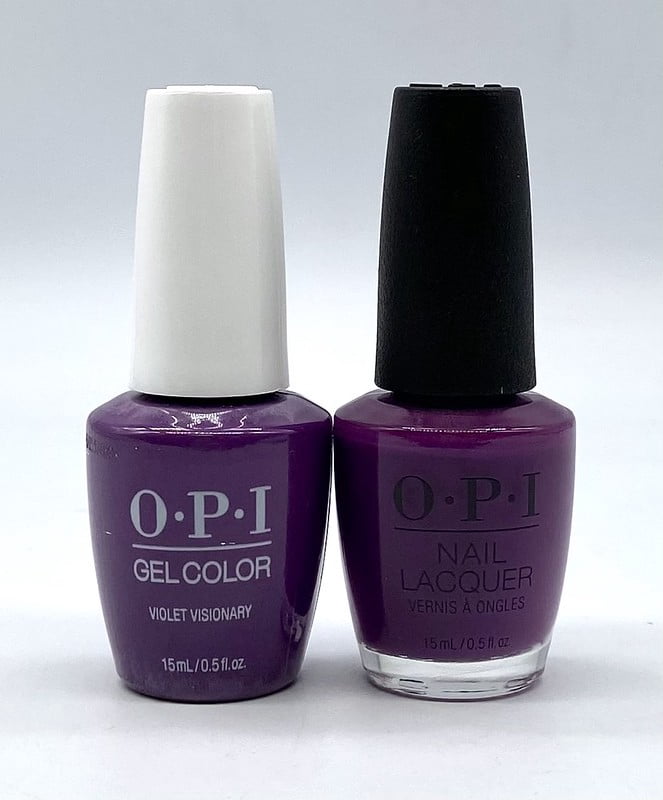 OPI Nail Polish & GelColor Gel Nail Polish Duo Set - LA11 - Violet ...
