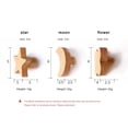 Scandinavian Solid Wood Hooks Stars And Moon Wall Hooks Wall Coat Hooks ...