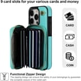 Crossbody Wallet Case for iPhone 15 Pro, RFID Blocking Leather Purse ...